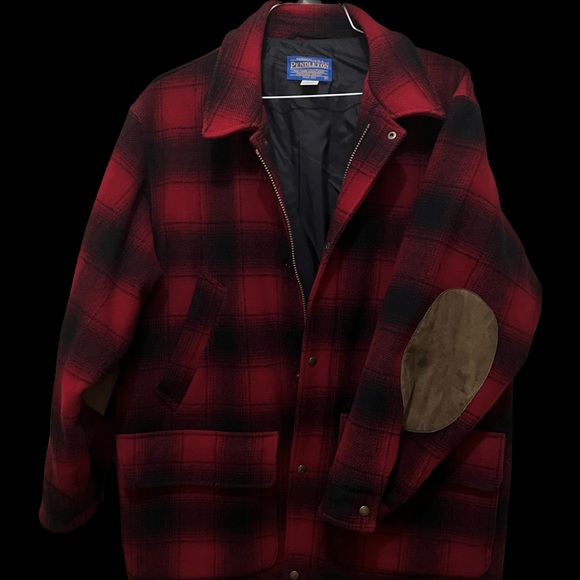 Pendleton | Jackets & Coats | Vintage Pendleton Plaid Red And Black ...
